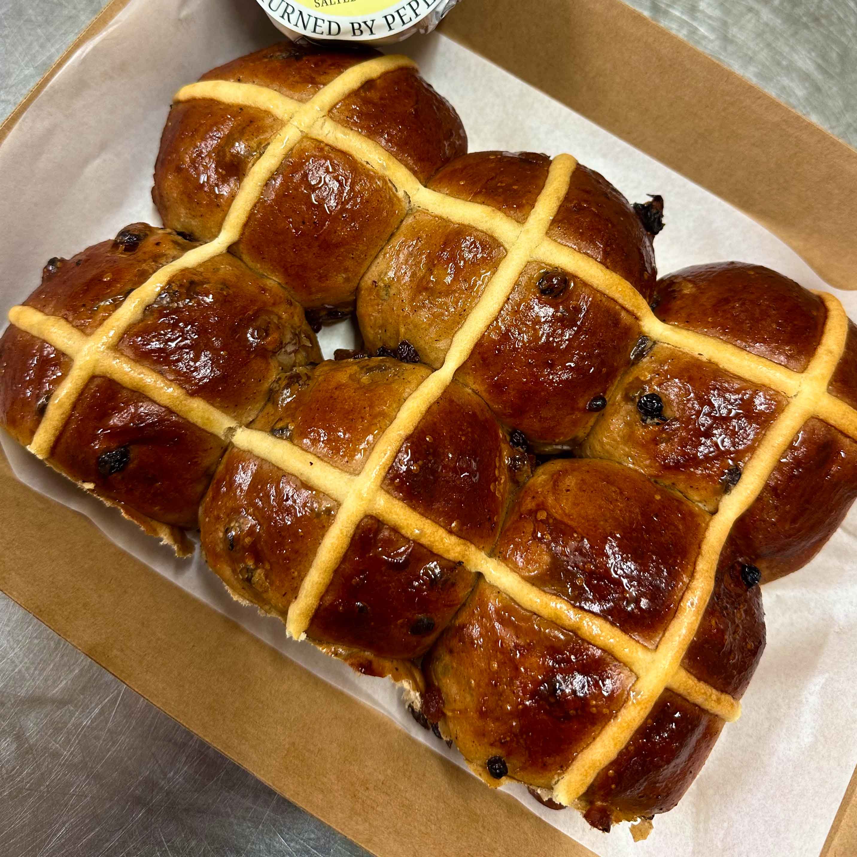 Hot Cross Bun Individual | Sunshine Coast Sourdough Co