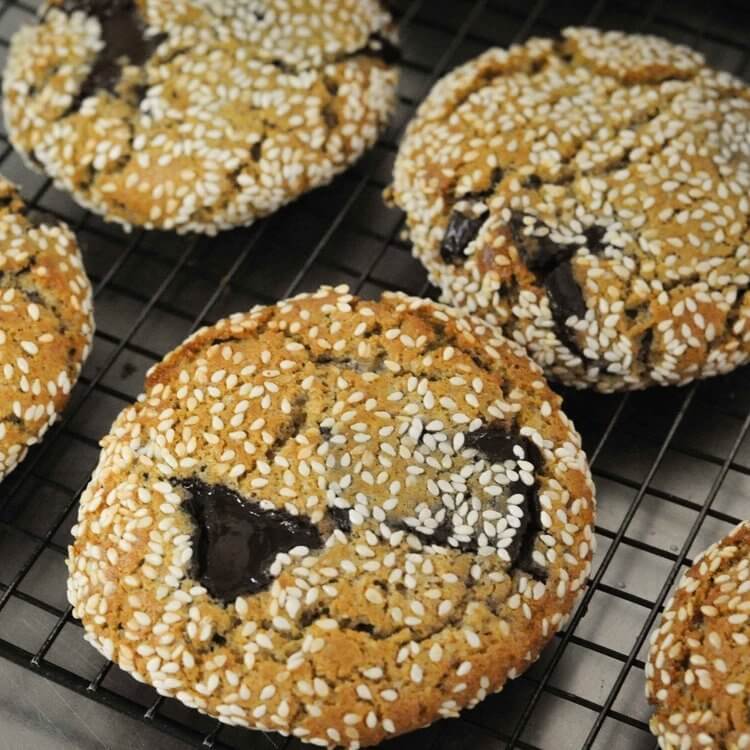 Tahini, Dark Chocolate & Rye Cookie | Sunshine Coast Sourdough Co
